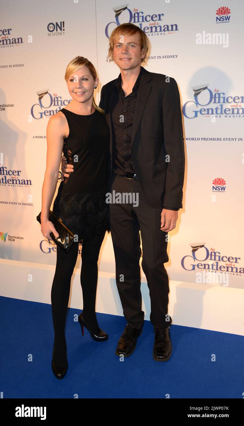 Australian actor Gigi Edgely and partner arrive at the world premiere ...