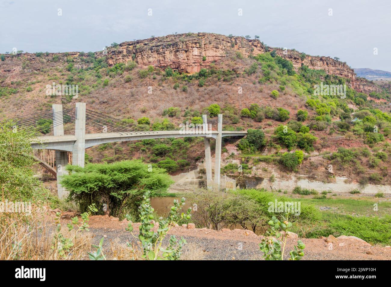 Bridge on A3 highway over the Blue Nile (Abay) Gorge , Ethiopia Stock ...