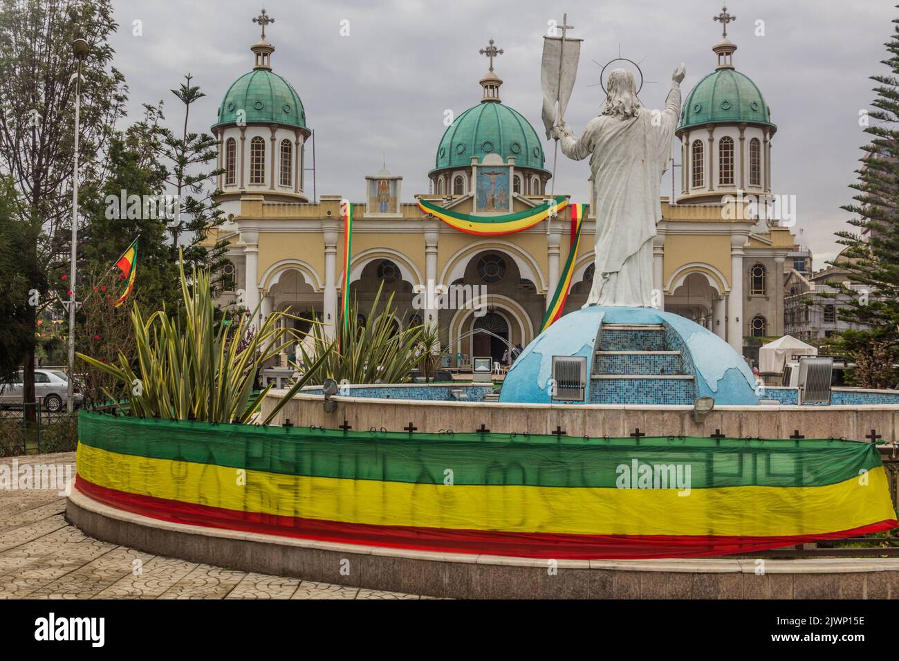 View of Medhane Alem Cathedral in Addis Ababa, Ethiopia Stock Photo - Alamy