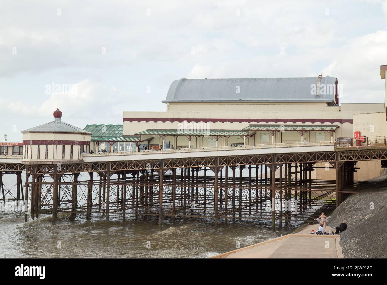 Blackpool North Pier promenade seafront England Stock Photo - Alamy