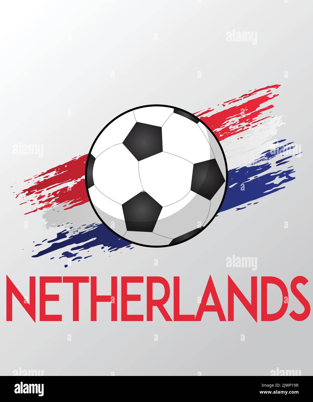 Netherlands flag with Brush Effect for Soccer Theme Stock Vector Image ...