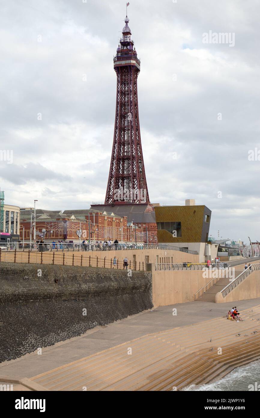 Blackpool Illuminations promenade seafront England Stock Photo - Alamy