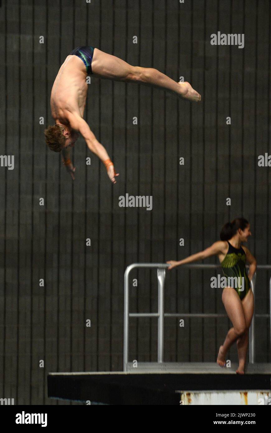 Australian Olympic diving team member Matthew Mitcham during practice ...