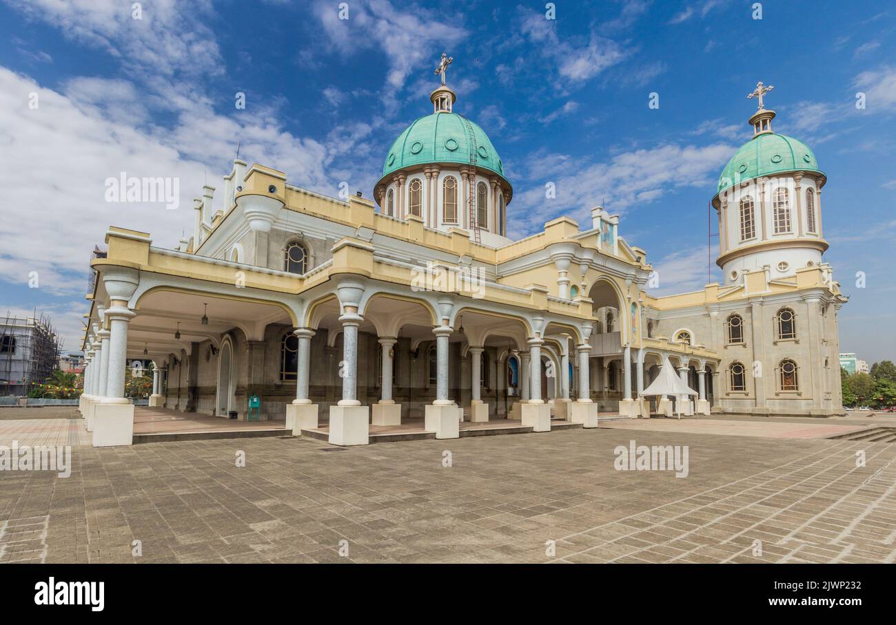 Medhane Alem Cathedral in Addis Ababa, Ethiopia Stock Photo - Alamy