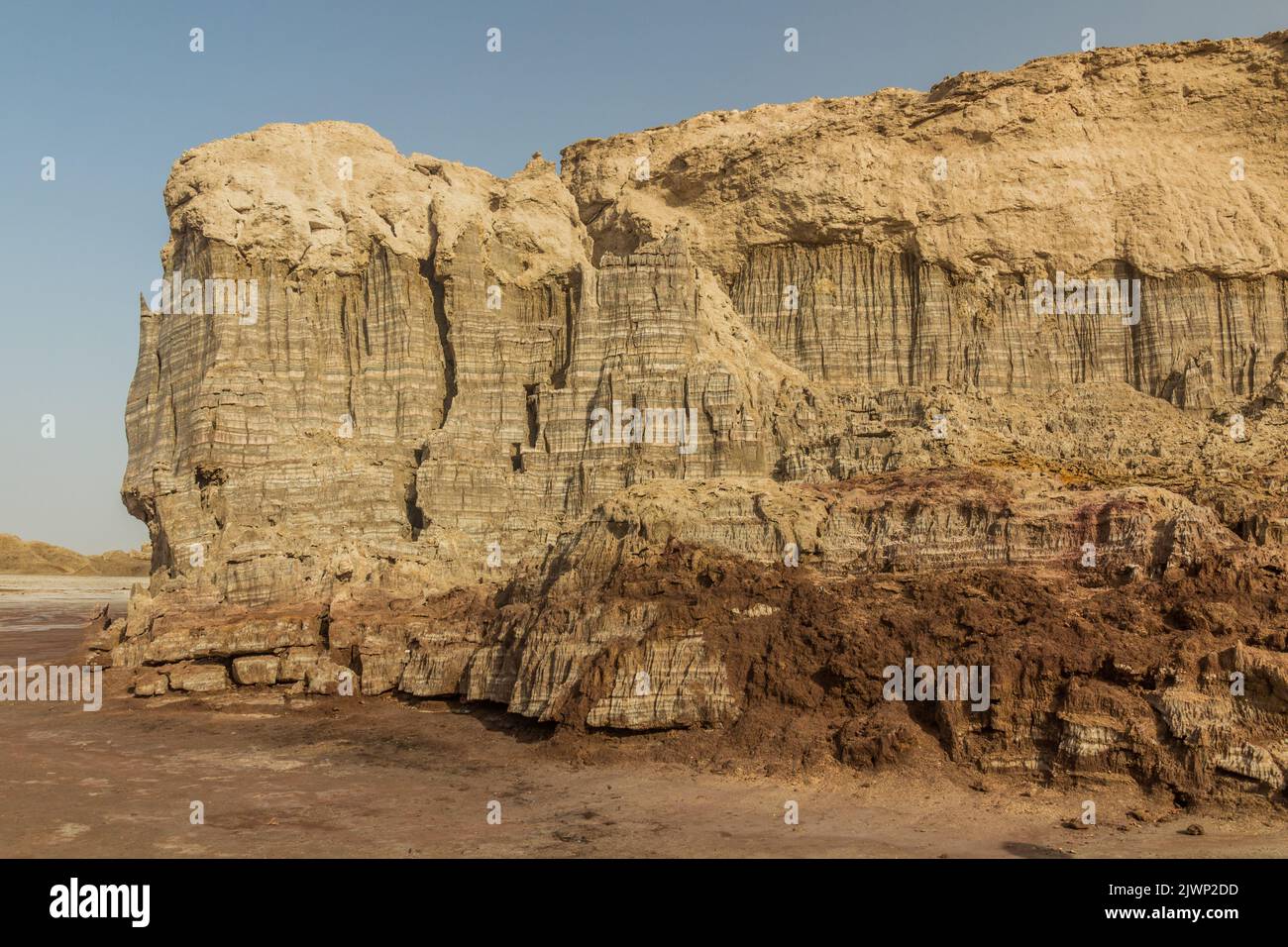 Formations of the salt canyon, Danakil depression, Ethiopia Stock Photo ...