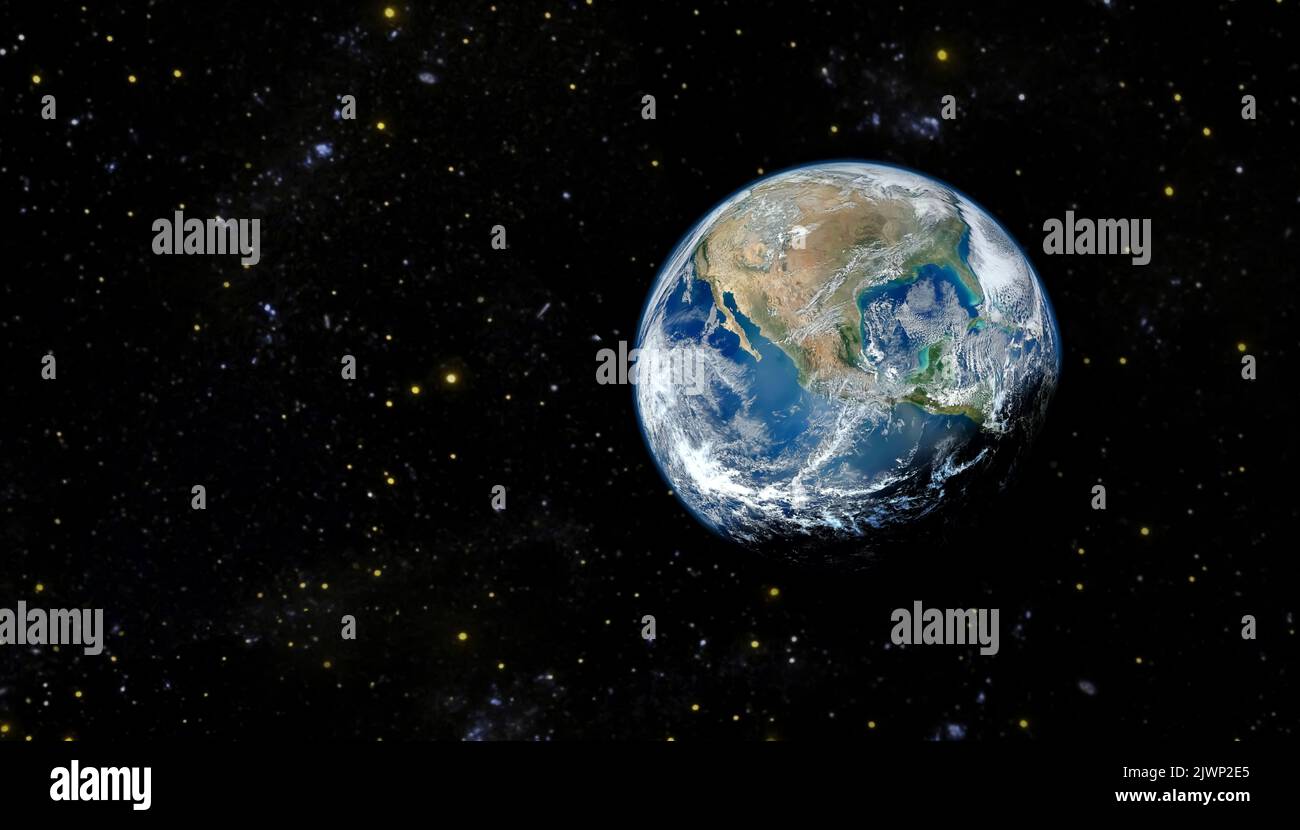 Planet Earth with stars. Elements of this image furnished by NASA Stock ...