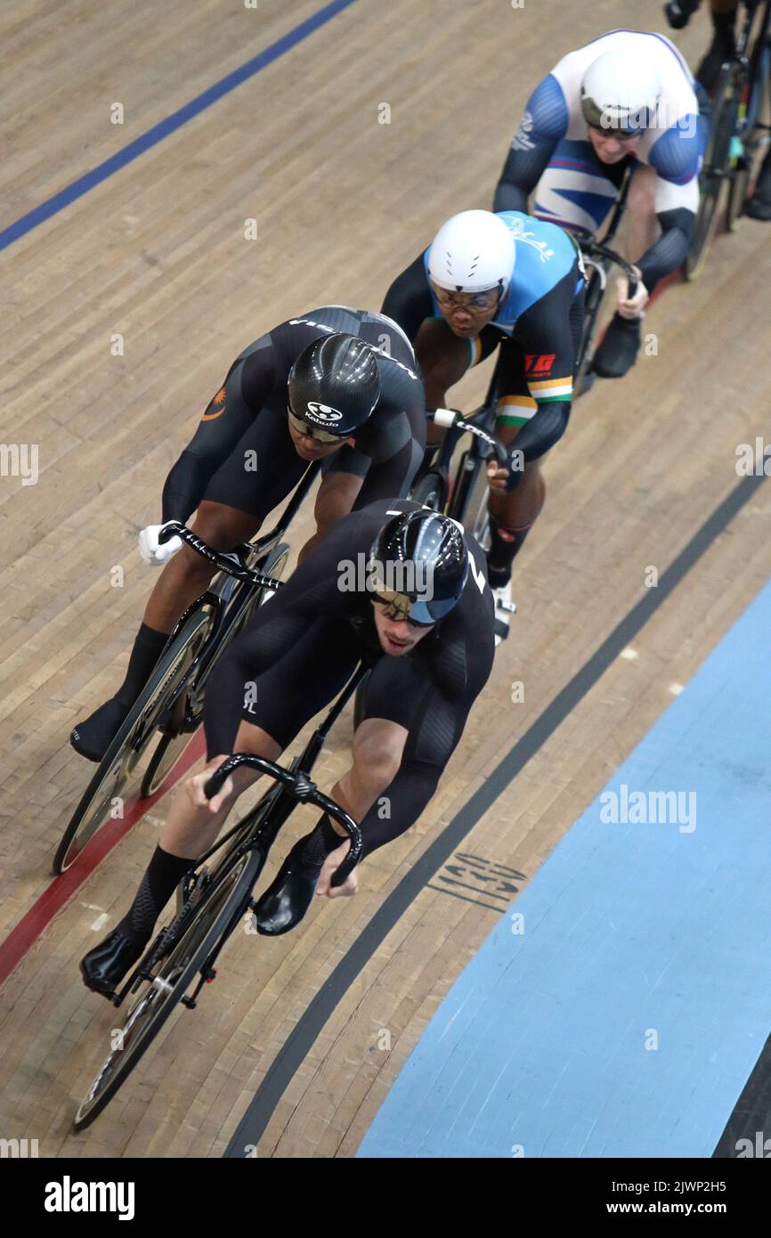Sam DAKIN of New Zealand in the Men's Keirin cycling at the 2022 ...