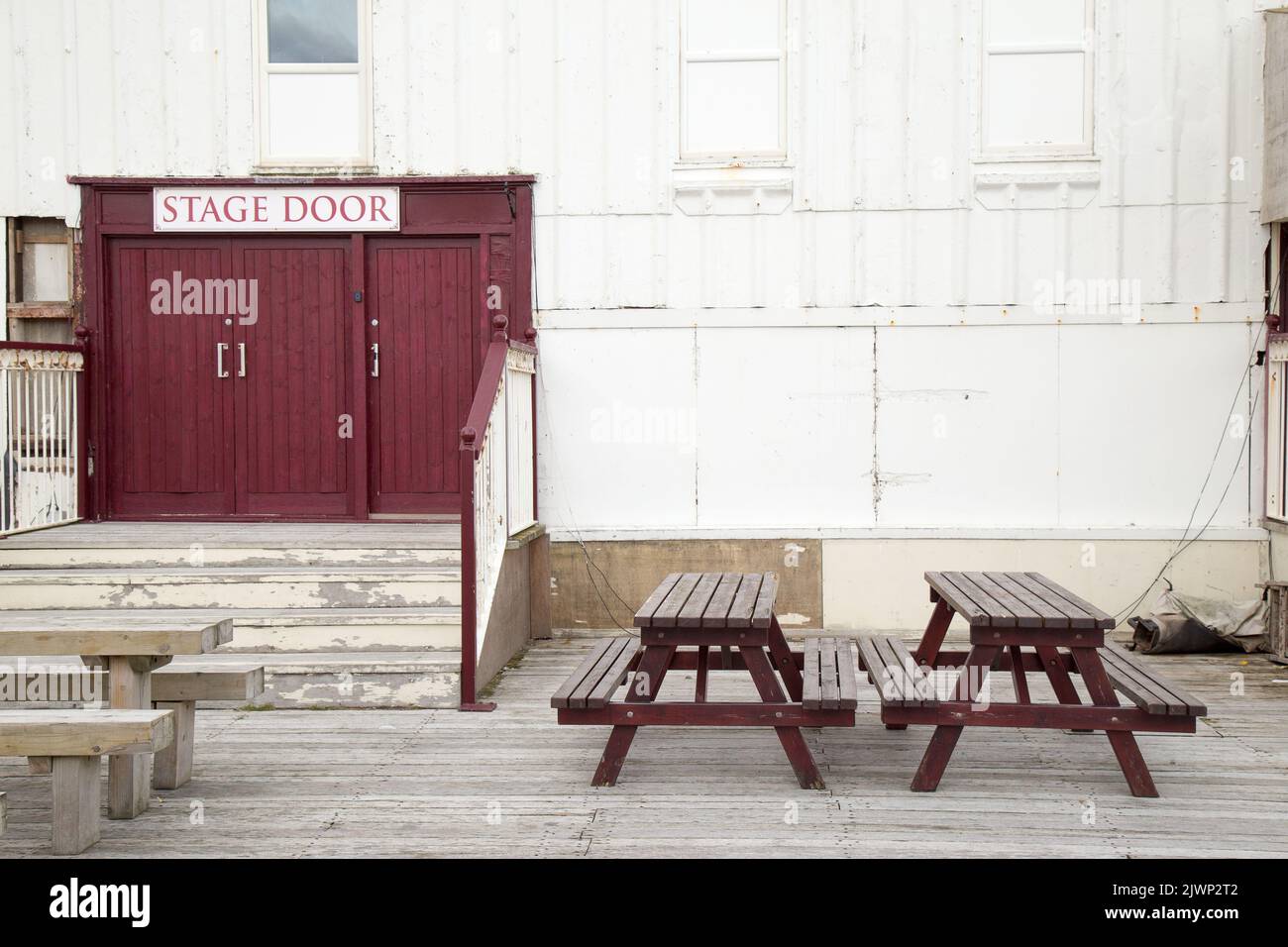 Blackpool North Pier promenade seafront England Stock Photo - Alamy