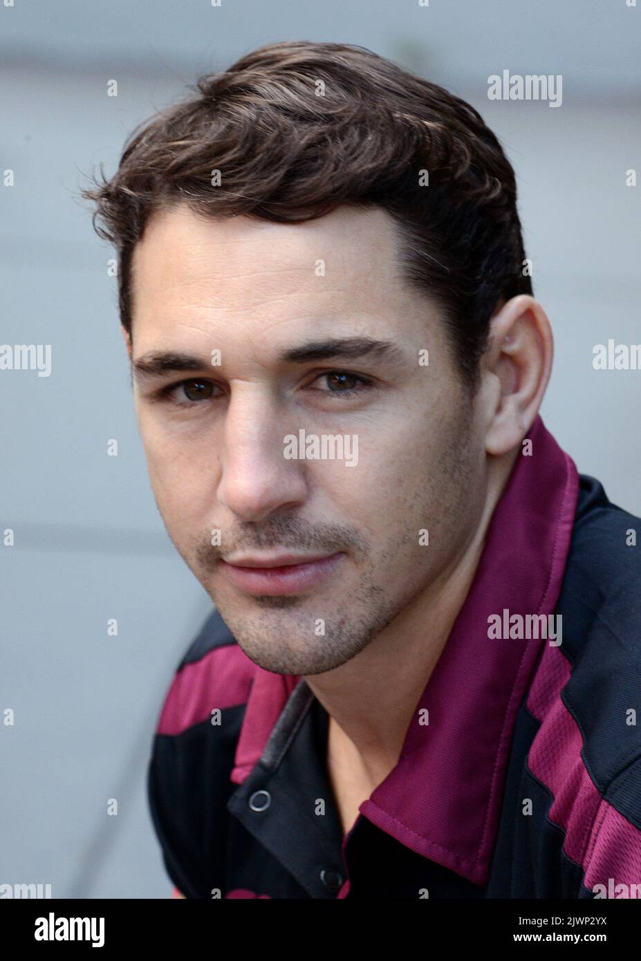 Queensland player Billy Slater poses for a photo during a media ...