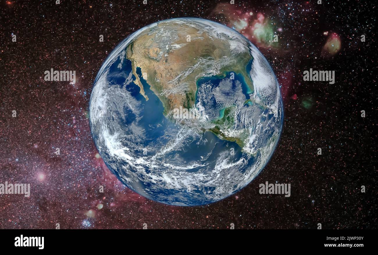 Planet Earth with stars. Elements of this image furnished by NASA Stock ...