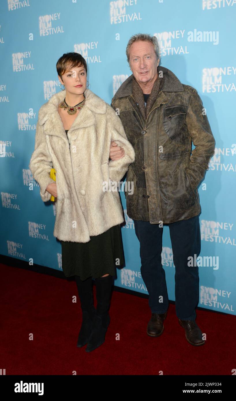 Australian actors Matilda Brown (left) and Bryan Brown arrive at the ...