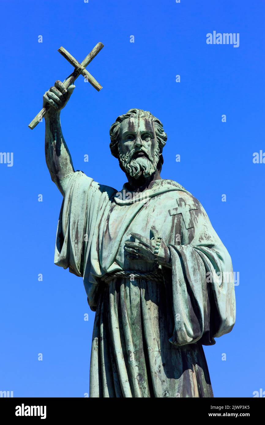 Statue of the French priest Peter the Hermit (1050 - 1115 or 1131) in ...