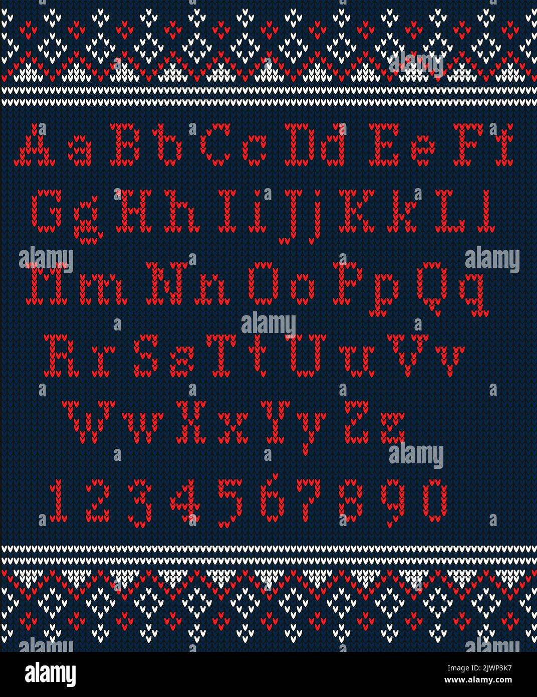 Knitted font hi-res stock photography and images - Alamy