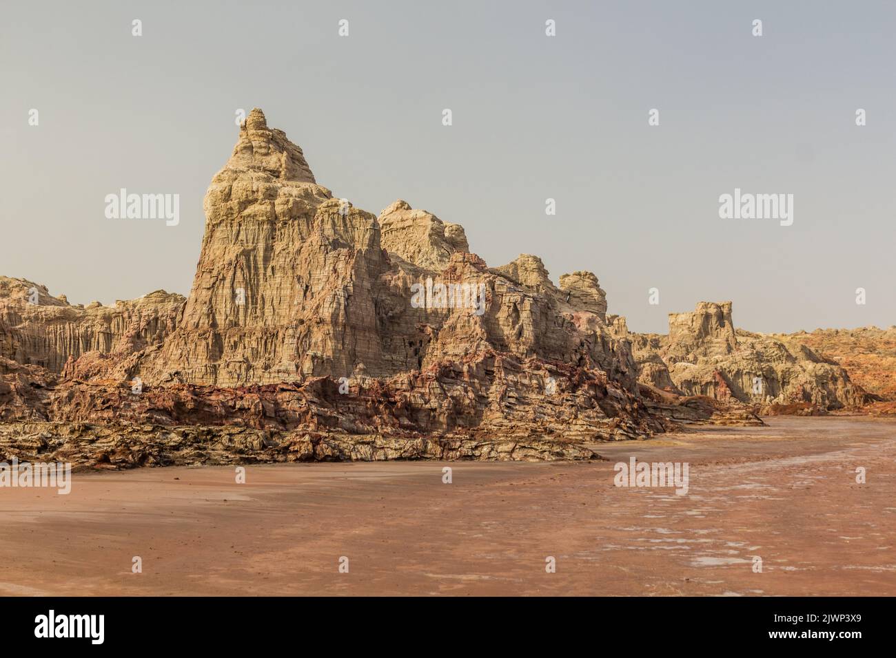 Formations of the salt canyon, Danakil depression, Ethiopia Stock Photo ...