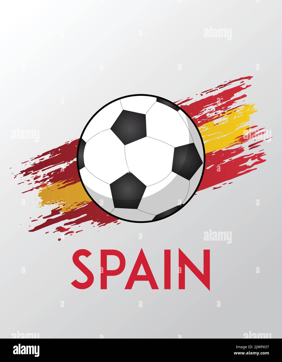 Spain national flag soccer Stock Vector Images - Alamy