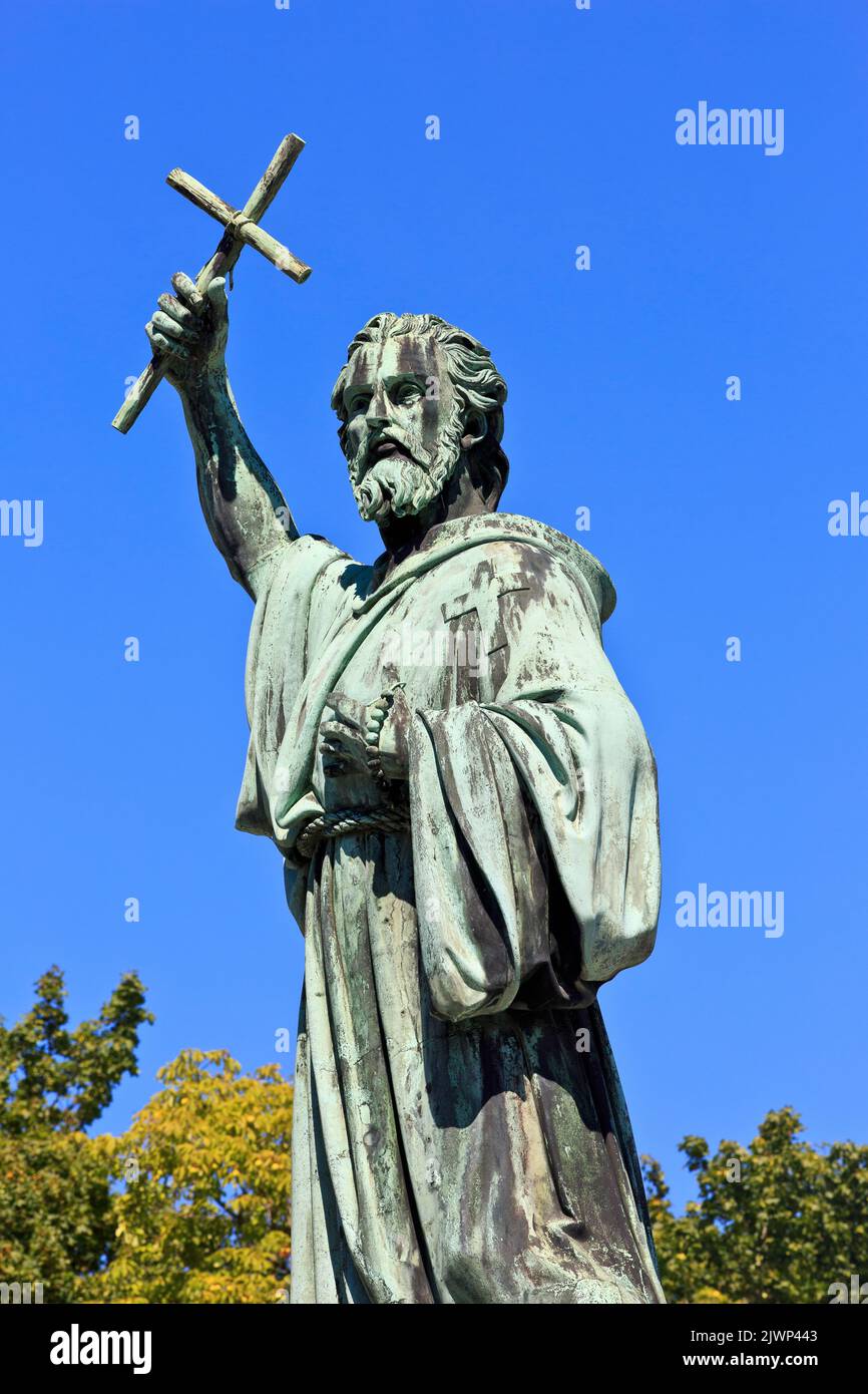 Statue of the French priest Peter the Hermit (1050 - 1115 or 1131) in ...