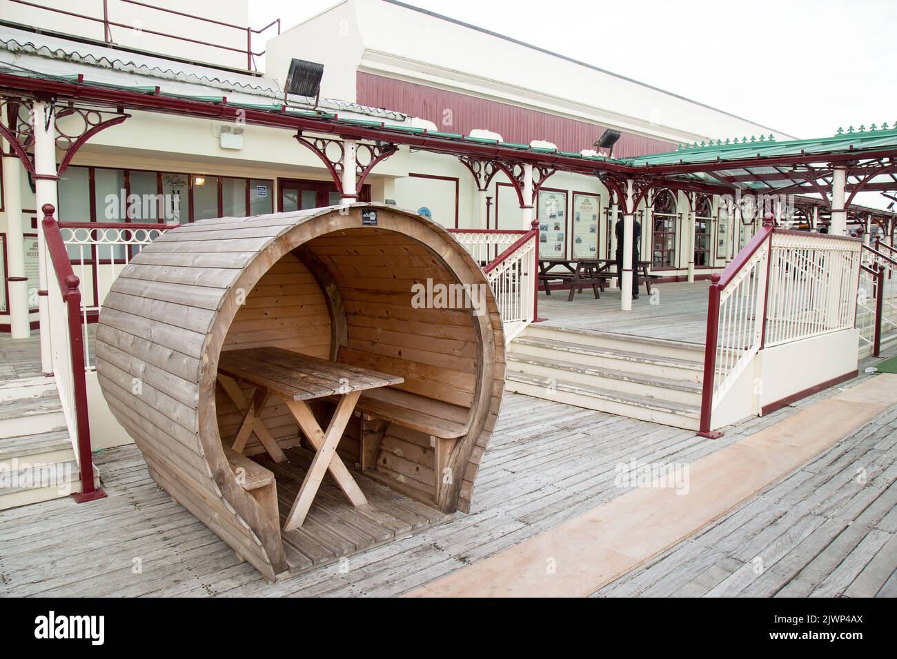 Blackpool North Pier promenade seafront England Stock Photo - Alamy