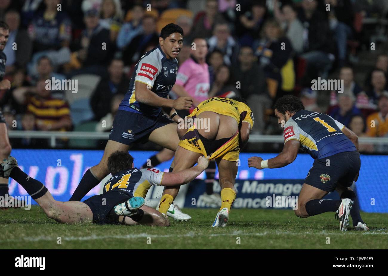 Josh Hoffman in action during the NRL Round 15, North Queensland ...
