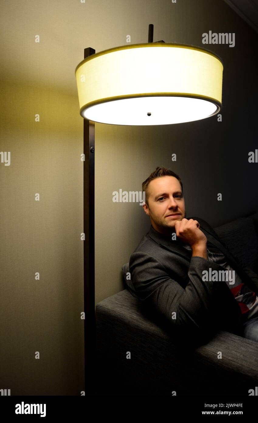 Irish mentalist and magician Keith Barry poses for photographs in ...