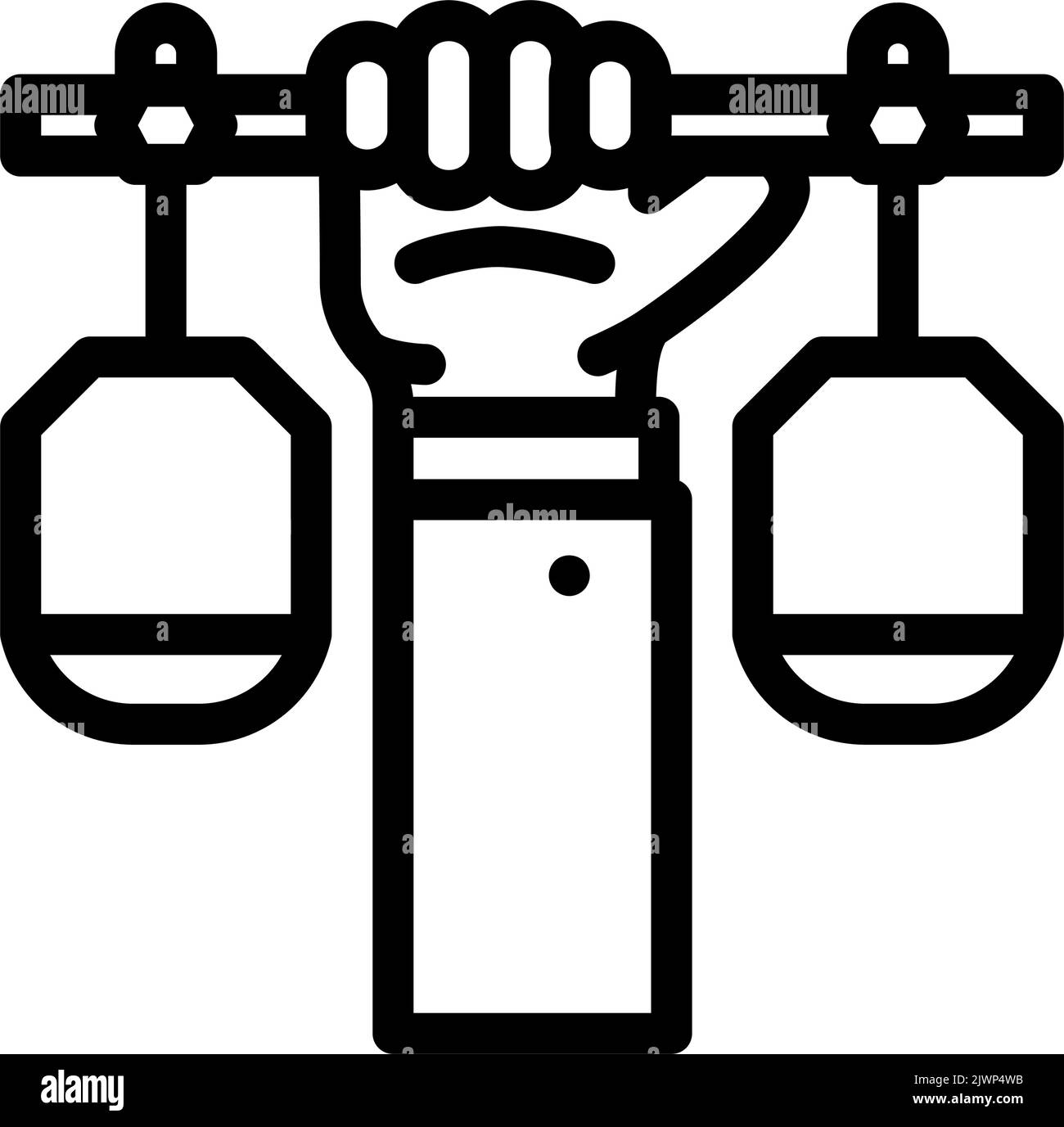 principle business ethics line icon vector illustration Stock Vector ...