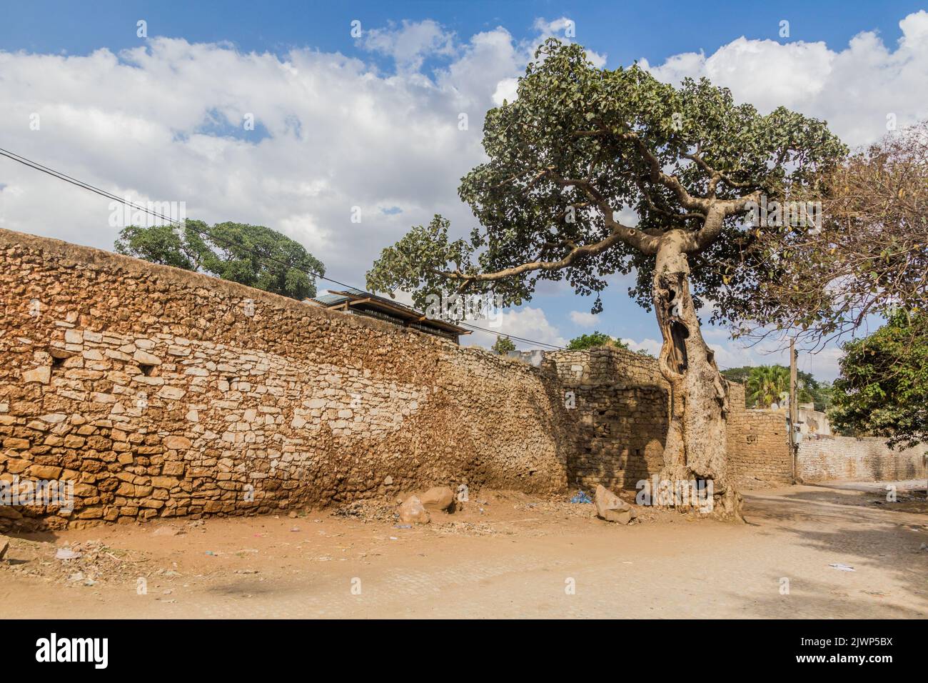 Fortification walls of Harar, Ethiopia Stock Photo - Alamy