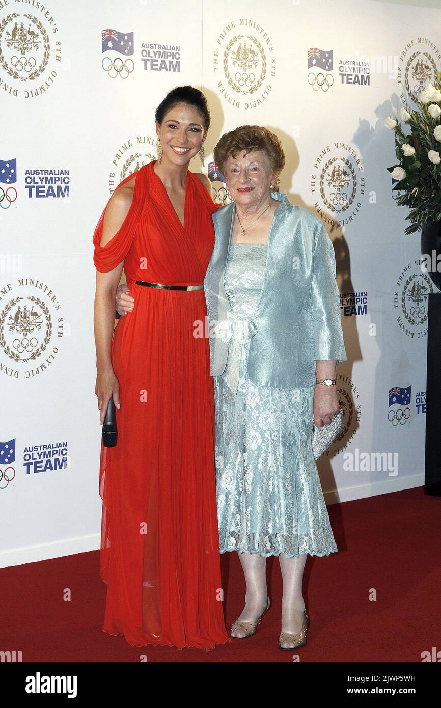 Past Australian gold medallists Marjorie Jackson-Nelsons as she arrives ...