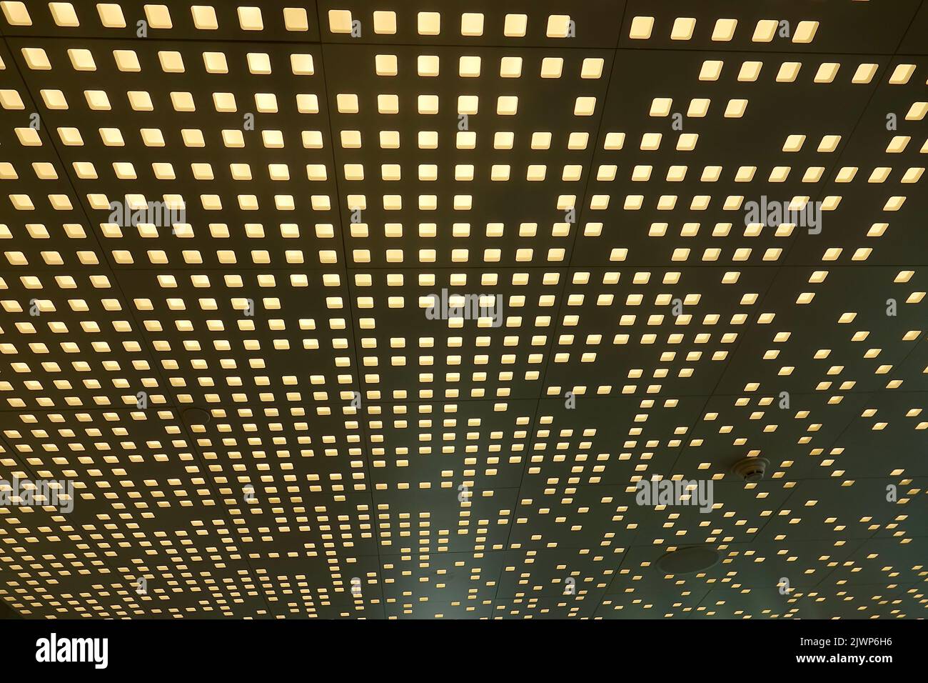 random pattern of square glowing lights Stock Photo - Alamy