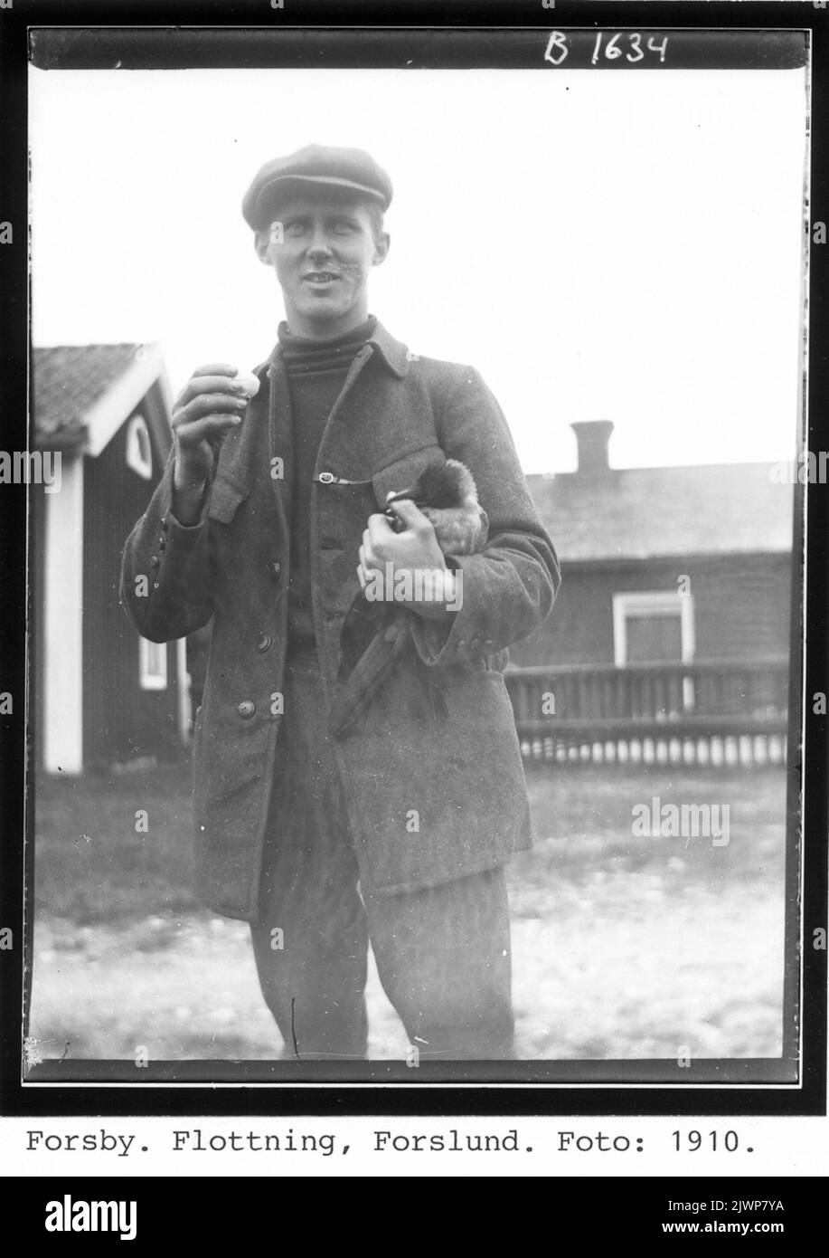 Forsby. Fleet, Forslund. Photo: 1910. Forsby. Flottning, Forslund. Foto ...