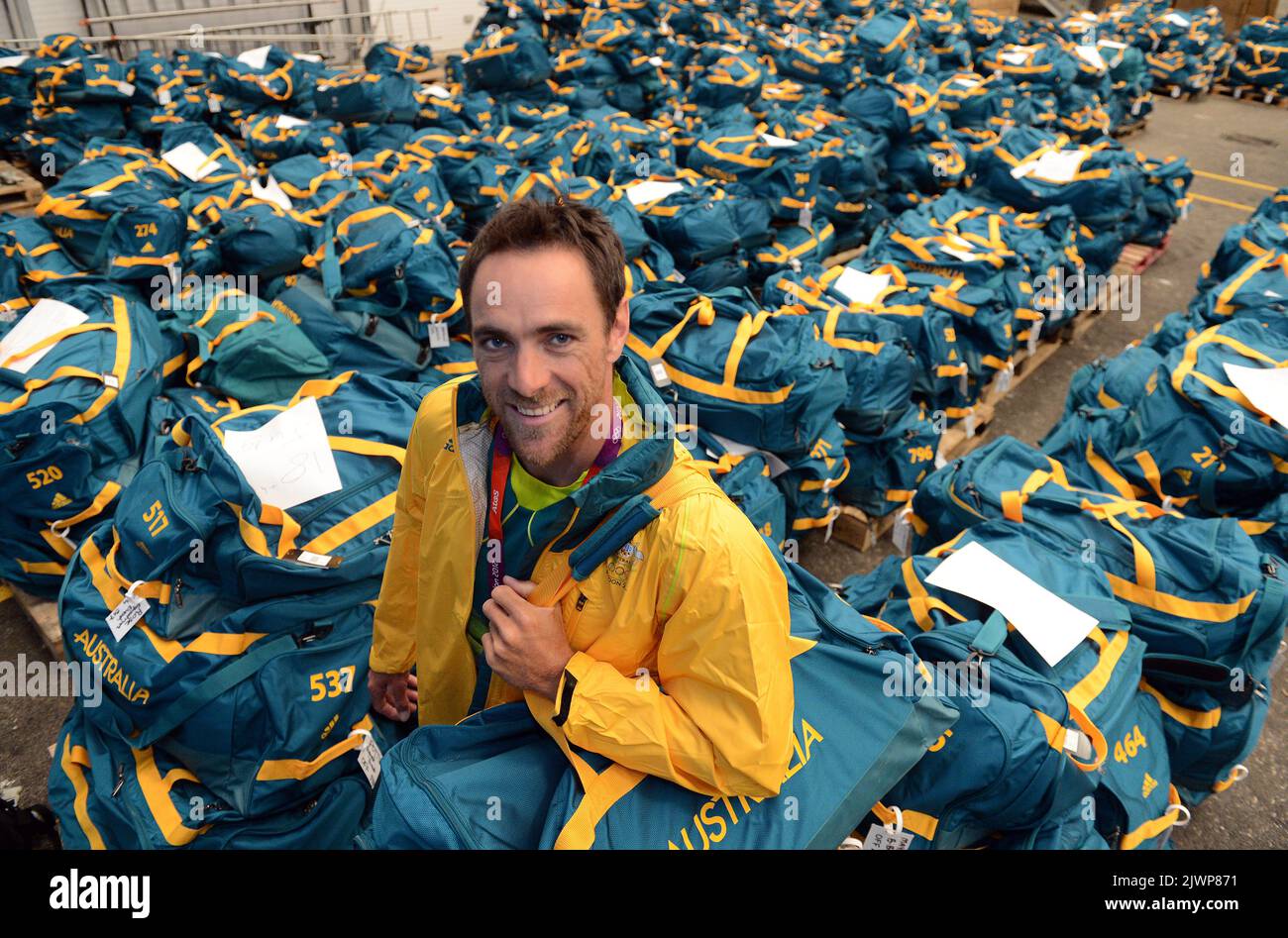 Australian canoeist Warwick Draper collects his Australian Olympic ...