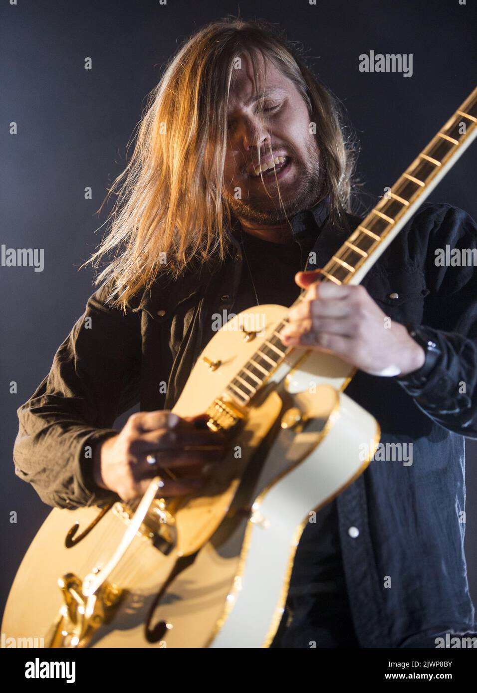 Russell Marsden from Band Of Skulls performs at the Spin Off festival ...