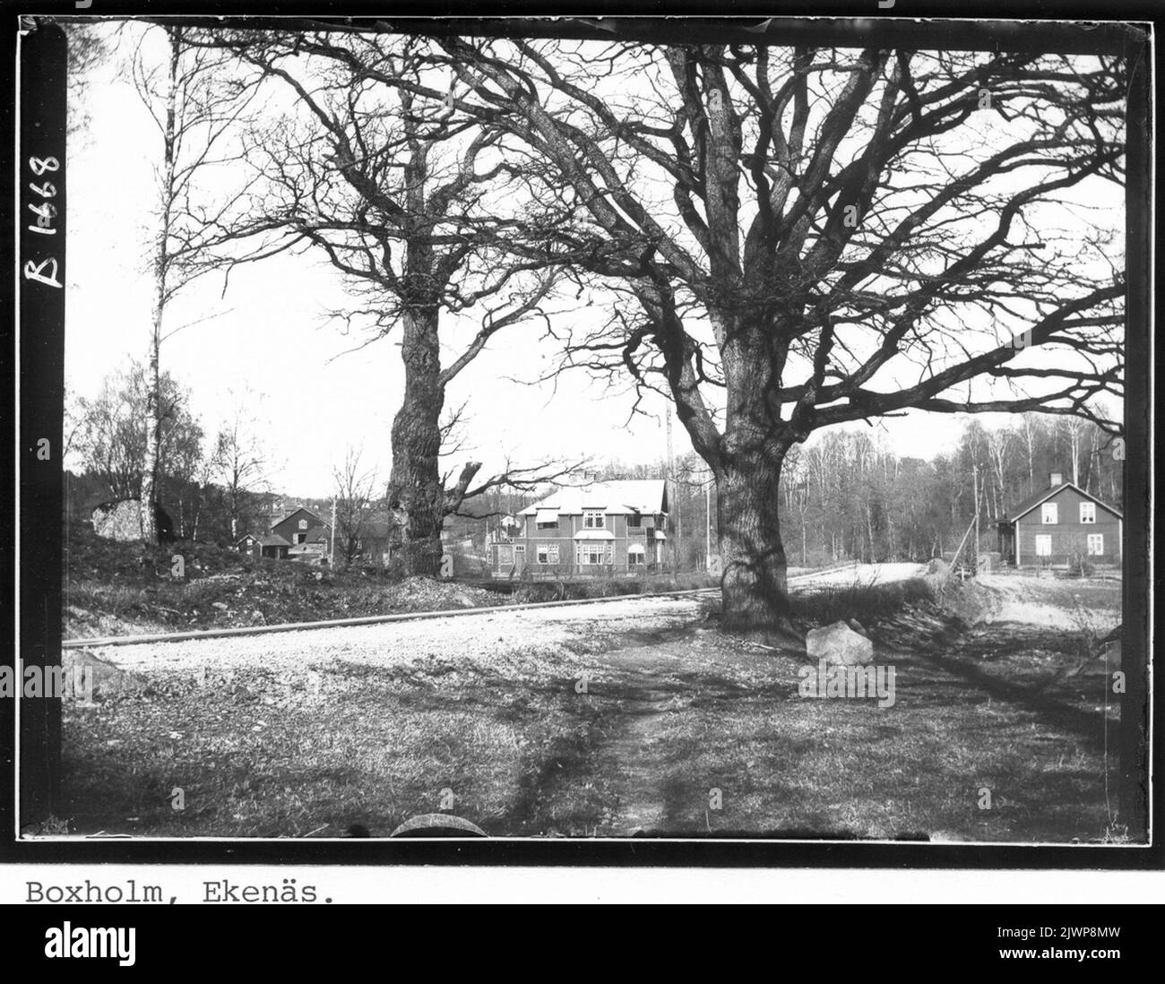 Boxholm, Ekenäs. To the right in the picture working housing Ekholmen ...