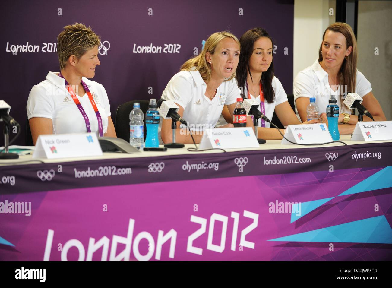 (lt-rt) Australian Olympic beach volleyball players Natalie Cook ...