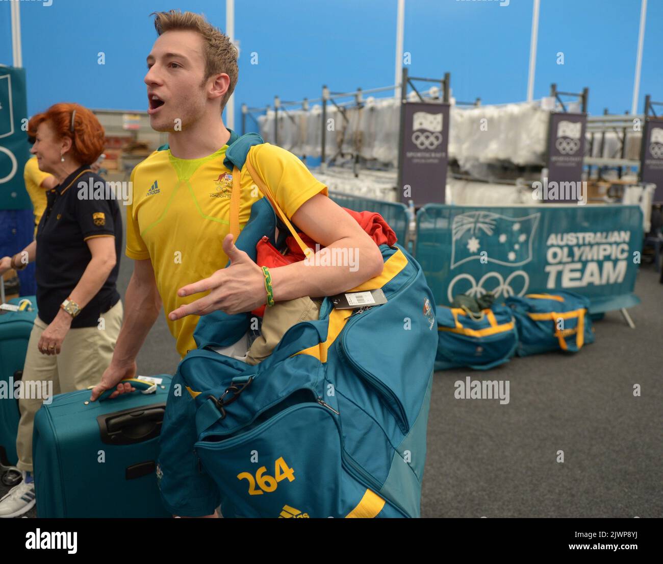 Australian Olympic diver Matthew Mitcham gets fitted with his clothing ... Australian Olympic diver Matthew Mitcham gets fitted with his clothing ...
