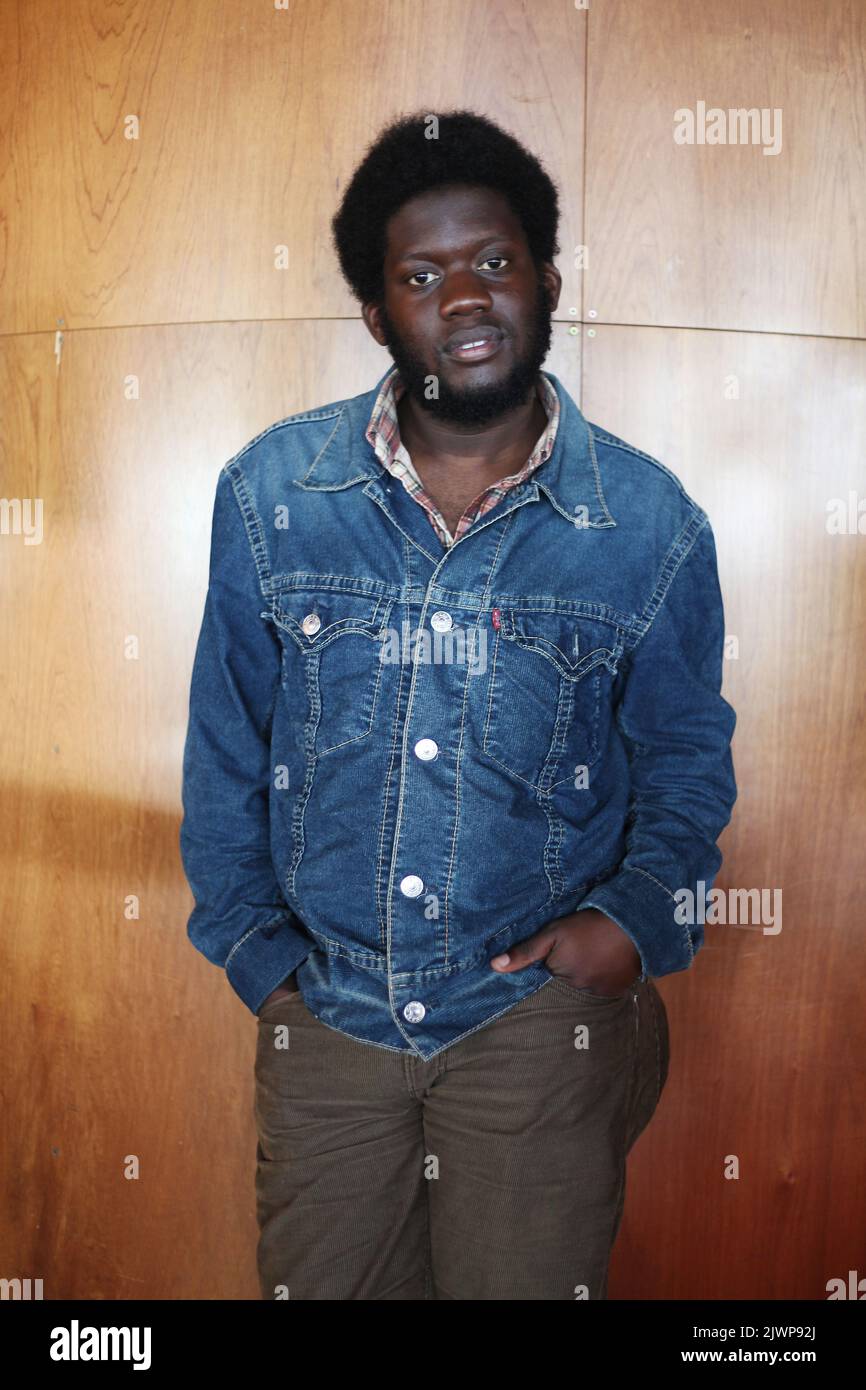 British soul singer Michael Kiwanuka poses for photographs in Sydney on ...