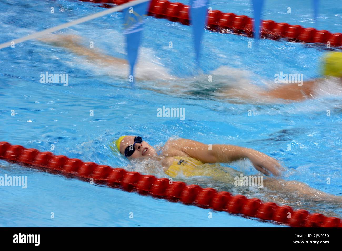 Australian swimmer Leisel Jones in the pool during a training session ...