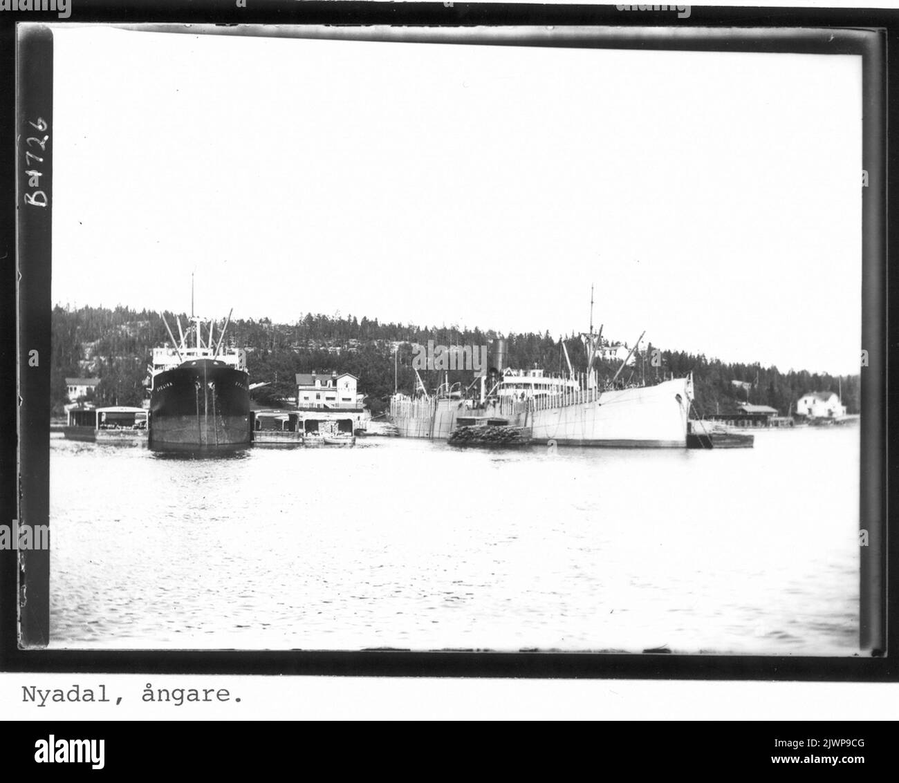 Nyadal, steamer. Nyadal, ångare Stock Photo - Alamy