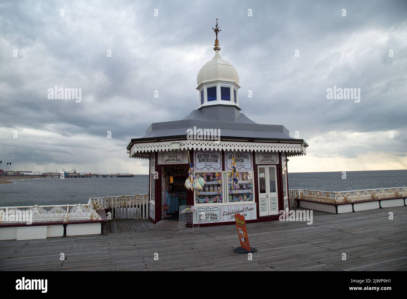 Blackpool North Pier promenade seafront England Stock Photo - Alamy