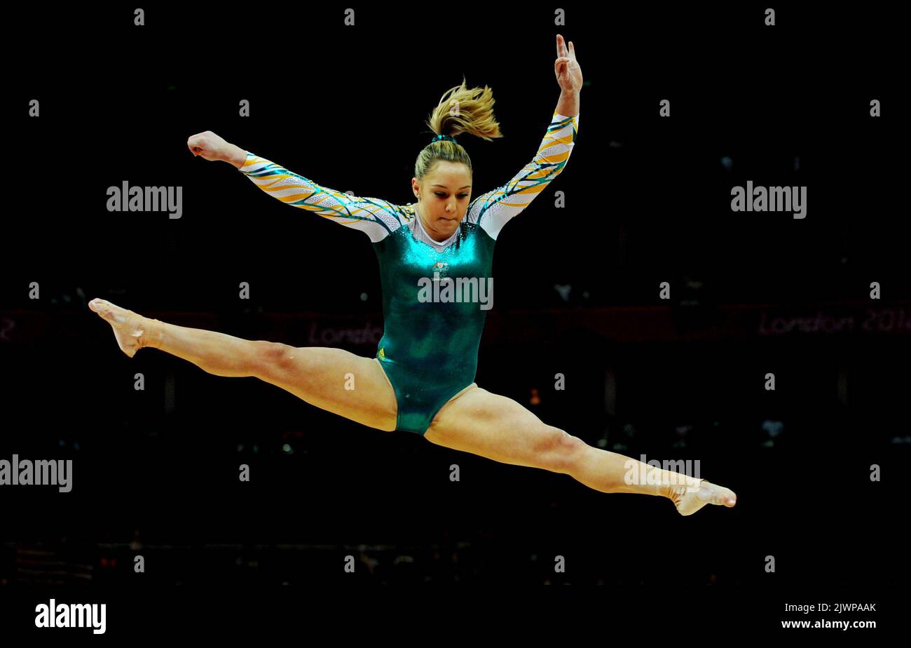 Australia's Emily Little competes on the beam during the Women's ...