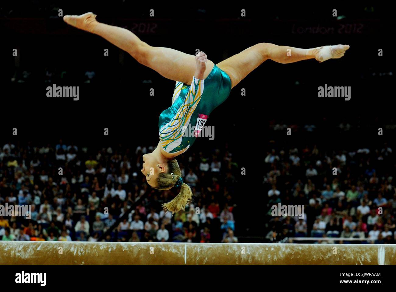 Australia's Emily Little competes on the beam during the Women's ...