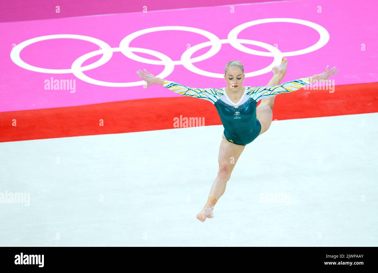 Australia's Larrissa Miller competes on the floor during the Women's ...