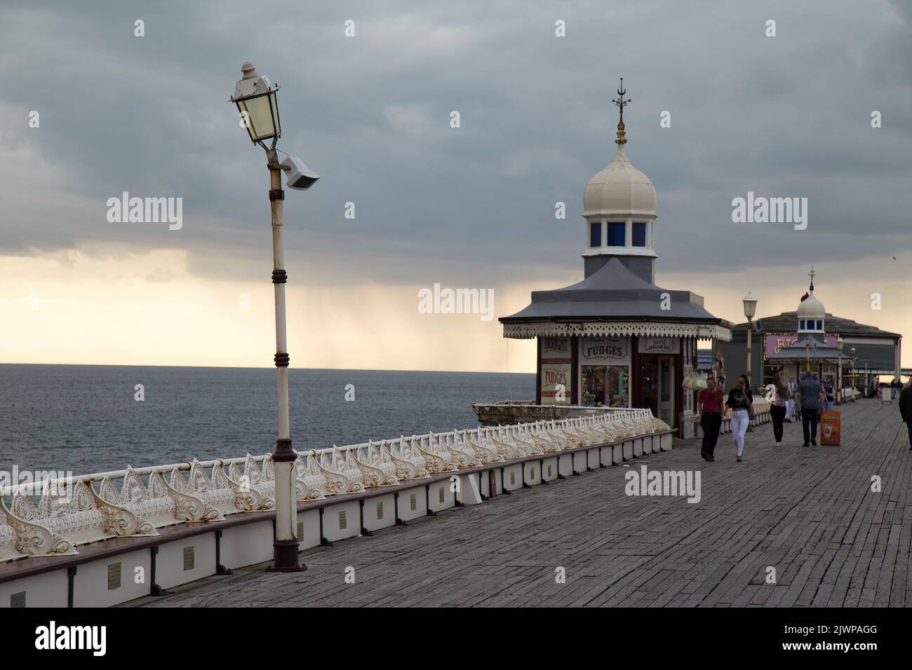 Blackpool North Pier promenade seafront England Stock Photo - Alamy