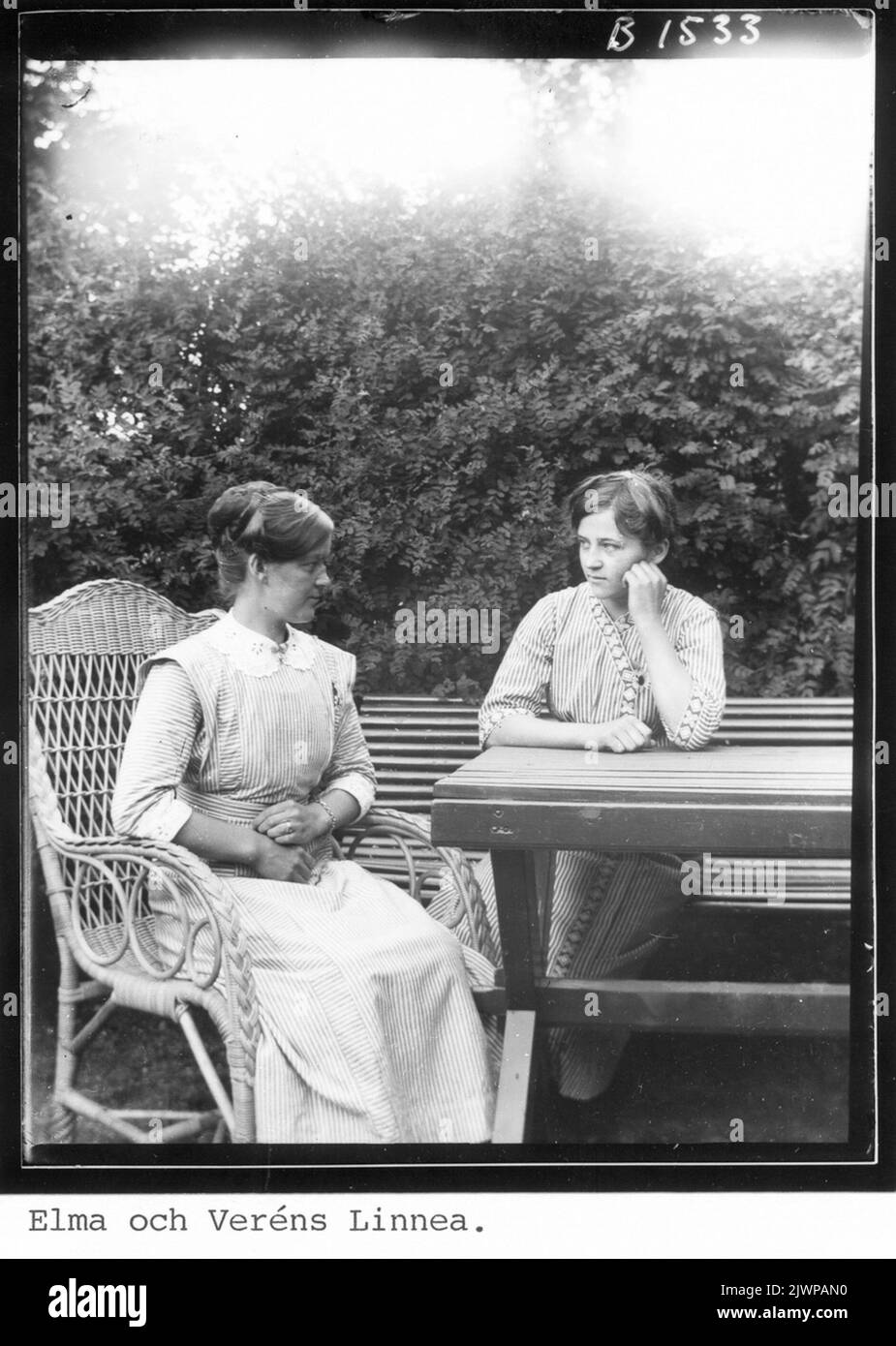 Elma and "Verens" Linnea (Svedlund, married Andersson). Elma och ...