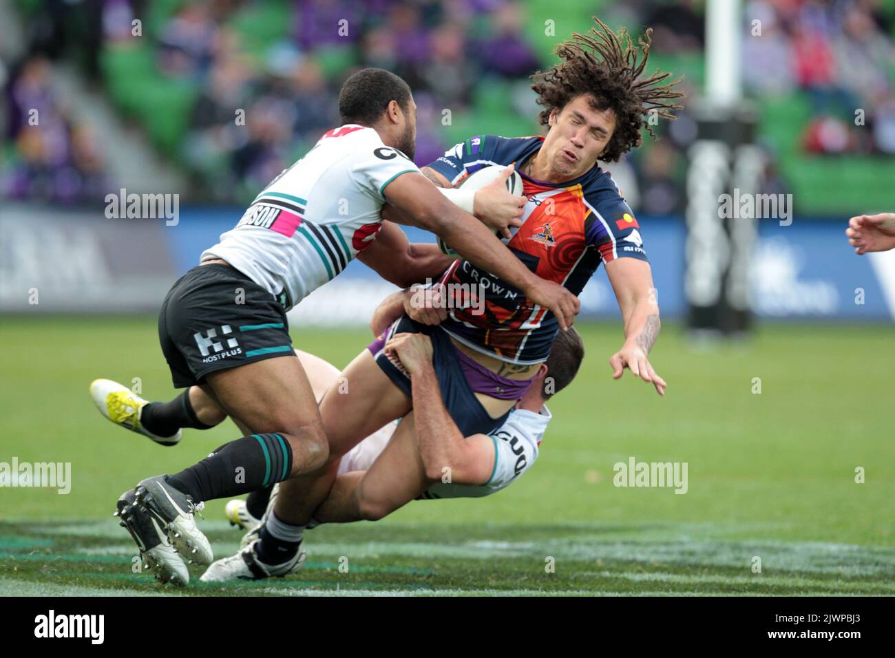 Kevin Proctor (Melbourne Storm) in action during the NRL Round 22 match ...