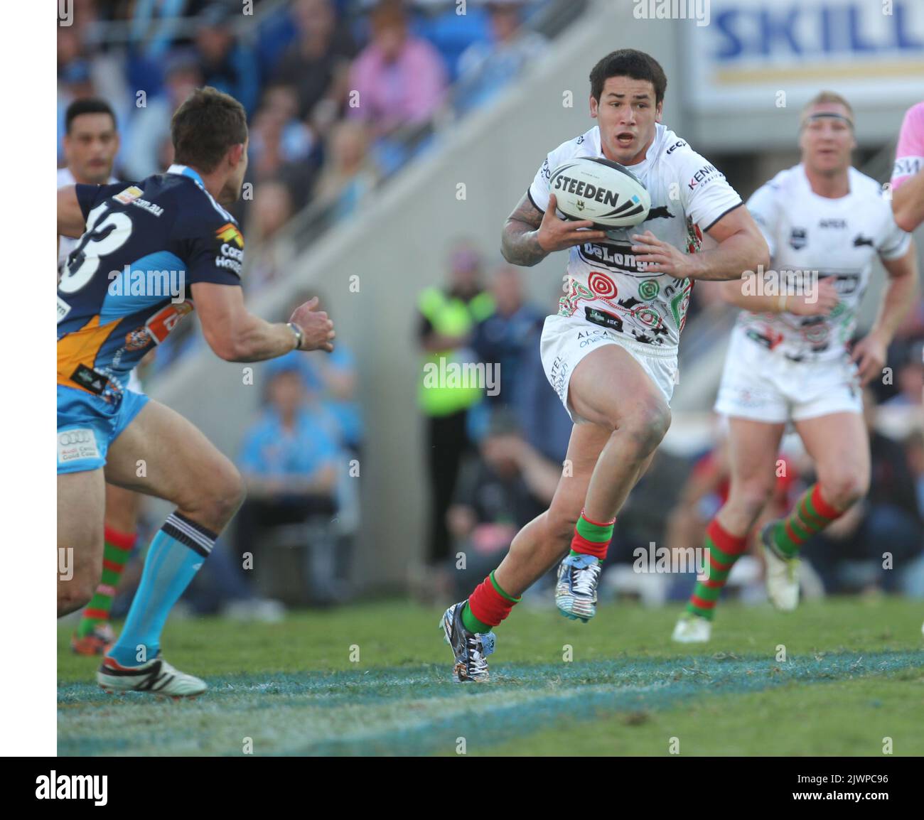 Nathan Peats on the burst during the NRL Rugby League Round 22 match ...