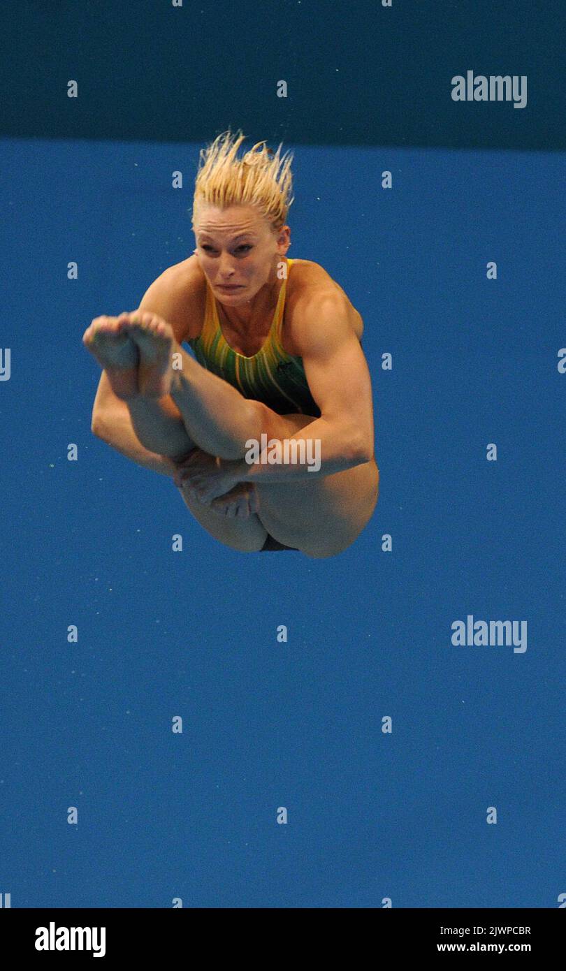 Jaele Patrick of Australia in the diving women's 3m springboard final ...