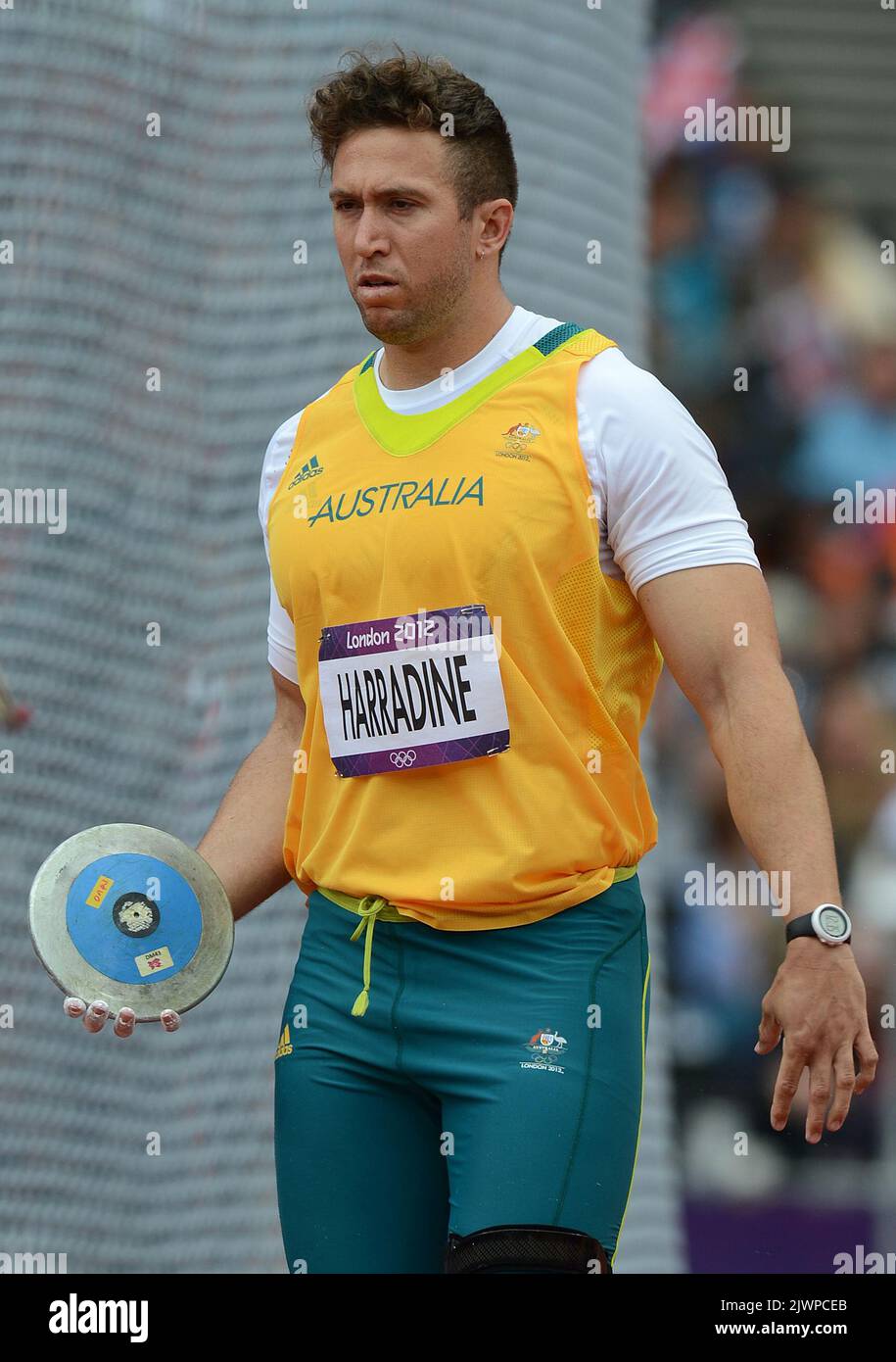 Australia's Benn Harradine looks on during the qualification round at ...