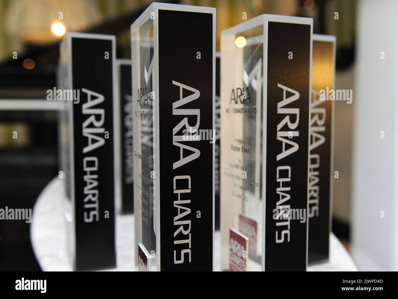The awards are seen at the Aria #1 Chart Awards in Sydney, Friday, Aug ...