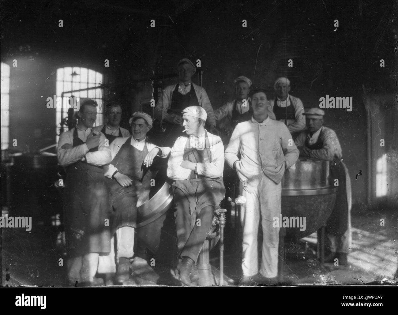 Work team, nine people. Arbetslag, nio personer Stock Photo - Alamy
