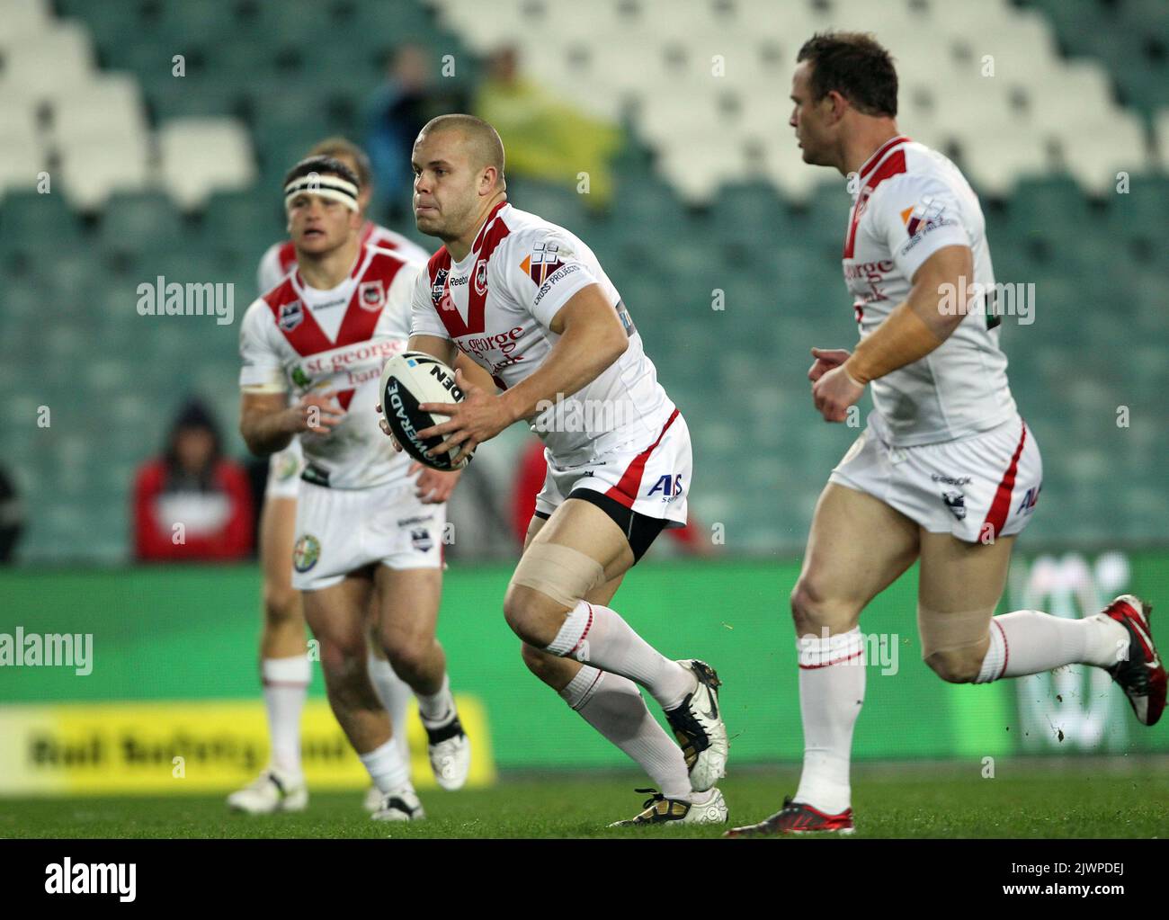Dan Hunt in action during the NRL Round 23 match between Wests Tigers ...