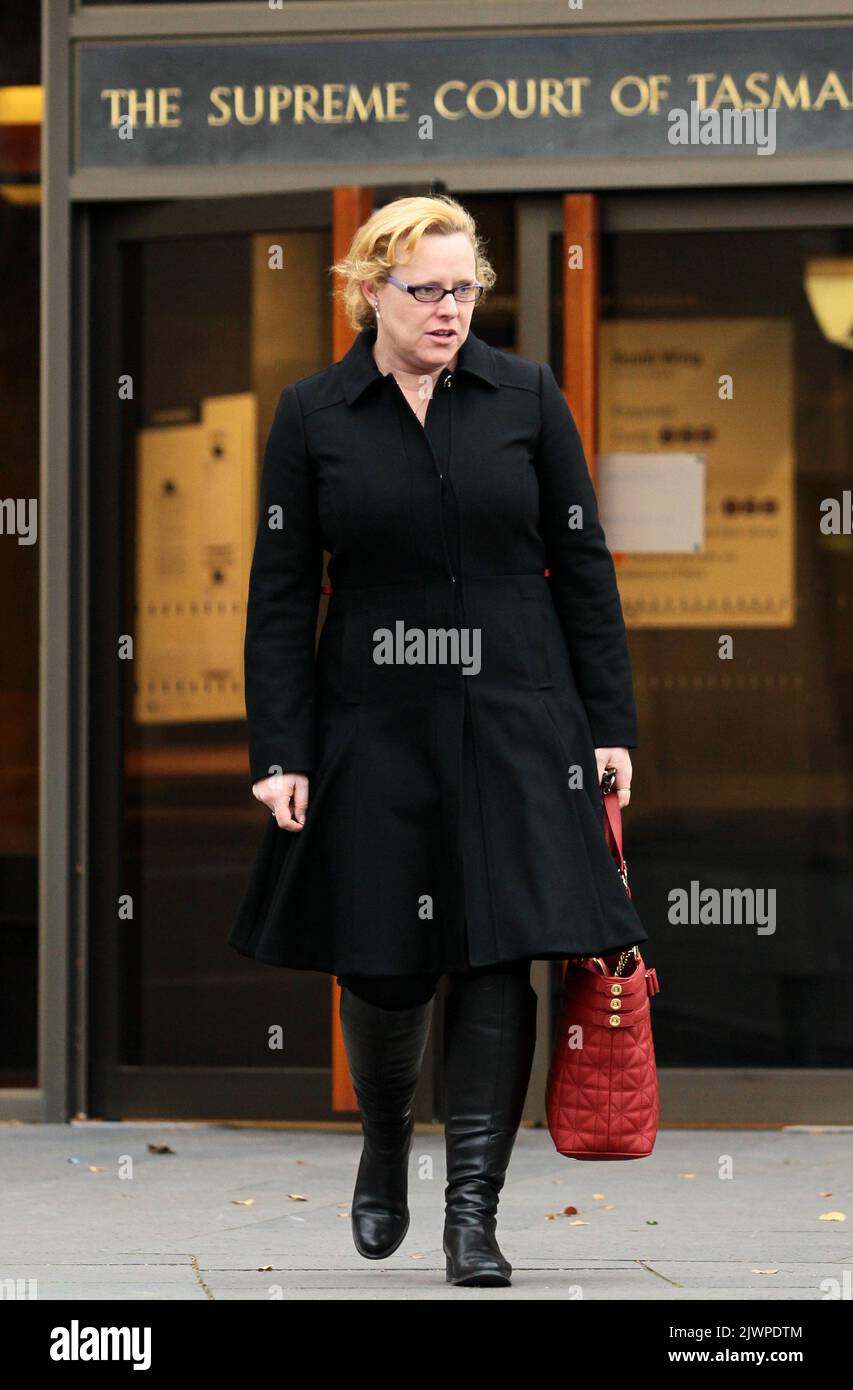 Member of former ABC television presenter, Andrew Muirhead's legal team ...